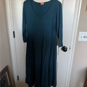Soft Surroundings | Dresses | Soft Surroundings Deep Teal Long Sleeve ...